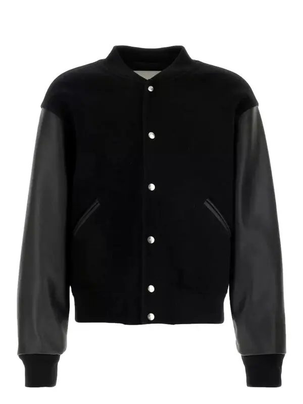 JIL SANDER Buttoned Bomber Jacket - Black