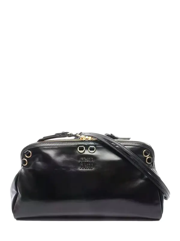 Miu Miu Leather Shoulder Bag - Black