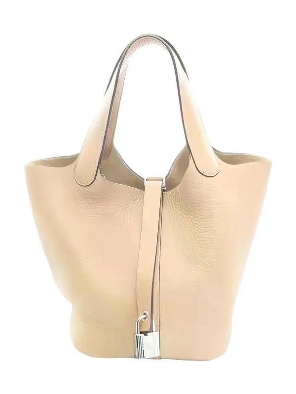 Hermès 2016 Pm Picotin Lock Leather Tote Bag - Neutrals