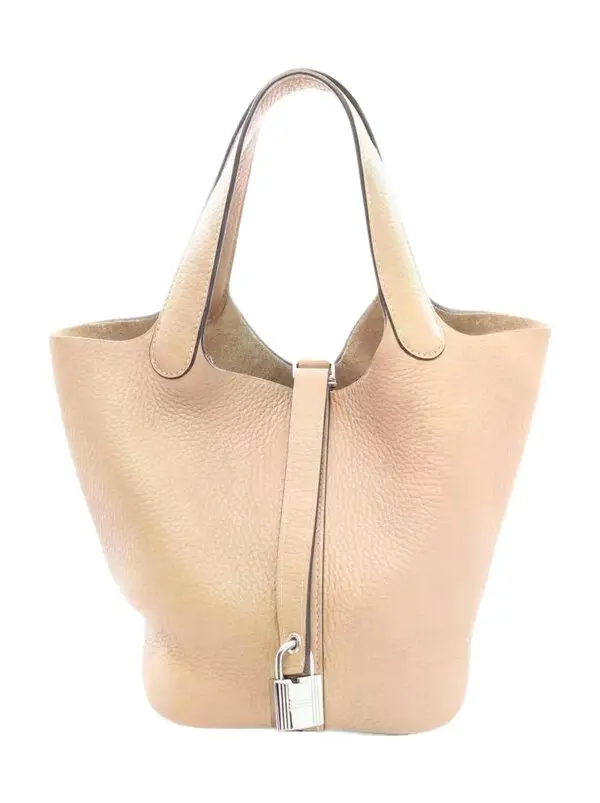 Hermès Picotin Lock Leather Tote Bag - Neutrals