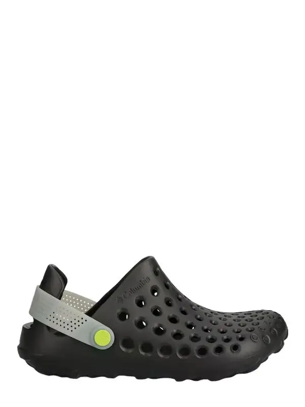 Columbia Perforated Strap Mules - Black