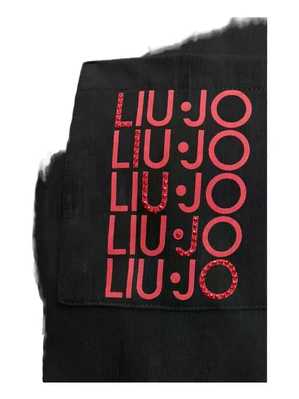 Liu Jo Logo-embroidered T-shirt - Black