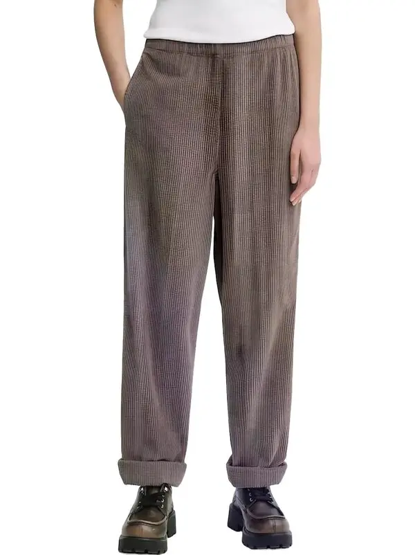 American Vintage Turnup Corduroy Trousers - Brown