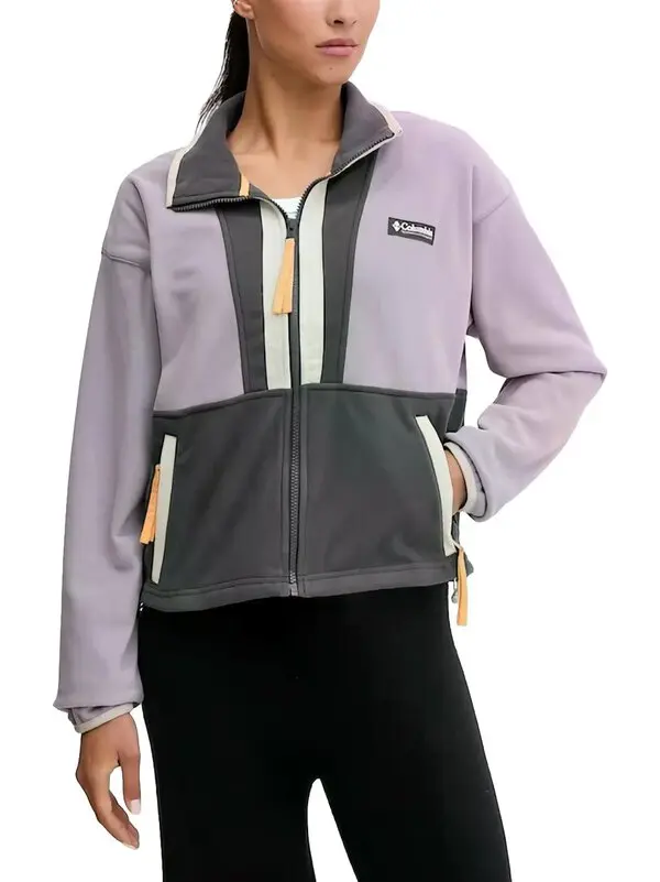 Columbia Colourblock Zip Sweatshirt - Purple