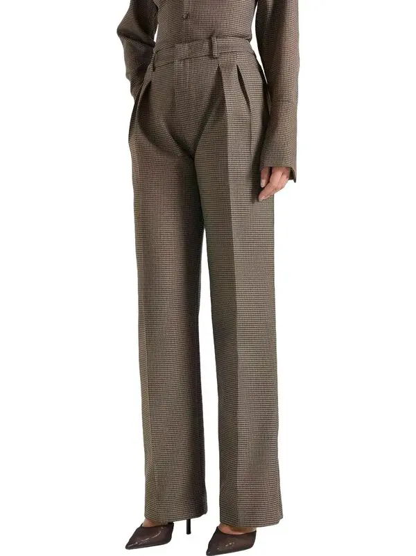 Manière De Voir Julie Pleated Tailored Trousers - Brown