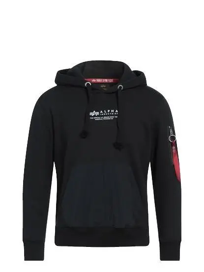Alpha Industries Sweatshirt In Cotton And Polyester - Black