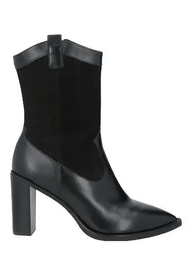 Cosmoparis Leather Ankle Boots - Black