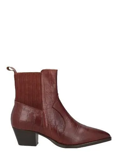 Cosmoparis Leather Ankle Boots - Brown