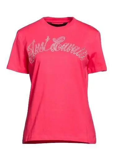 Just Cavalli T-shirt With Appliqués - Magenta