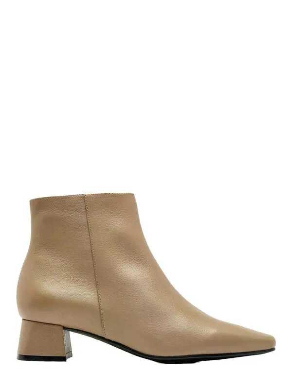 STUDIO CHOFAKIAN Square Heel Boots - Neutrals