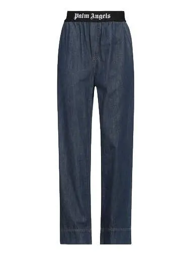Palm Angels Straight Leg Jeans - Blue