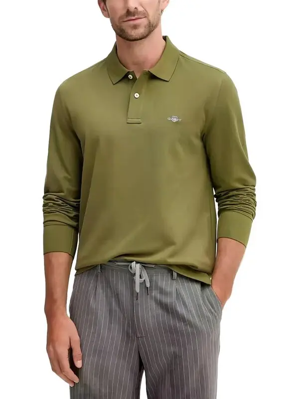 Gant Long-sleeve Polo Shirt - Green