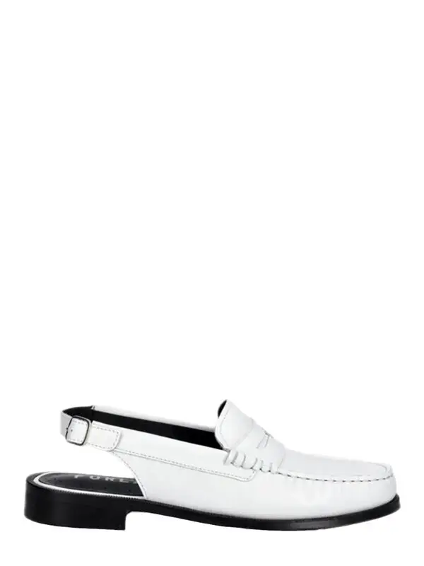 Furla Buckle-strap Loafers - White