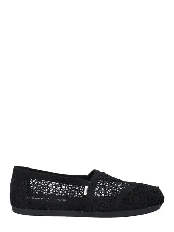 Toms Crochet Espadrilles - Black