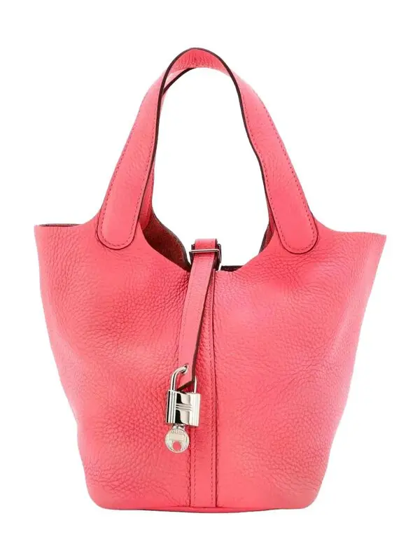 Hermès Picotin Lock Clemence Pm Bucket Bag - Pink