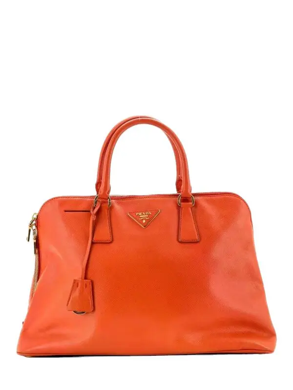 Prada Promenade Large Handbag Saffiano Leather - Orange