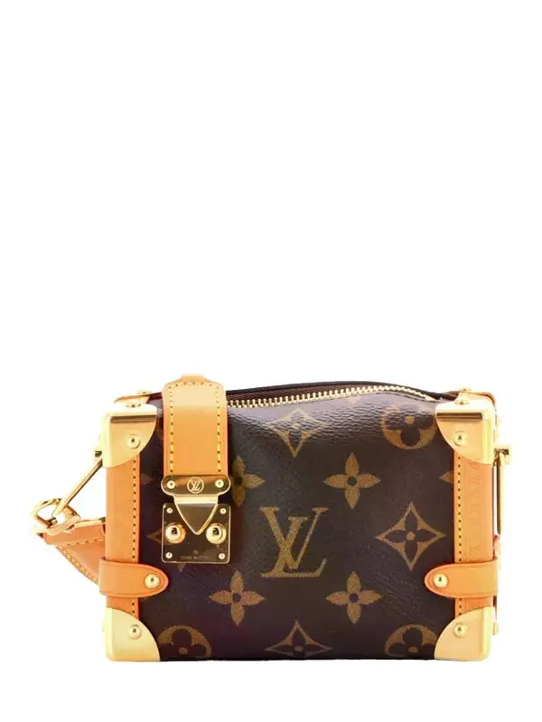 LOUIS VUITTON Side Trunk Handbag Monogram Canvas Pico Shoulder Bag - Brown