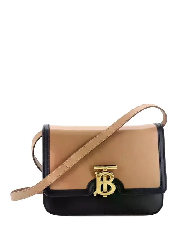Burberry Tb Flap Bag Small - Brown
