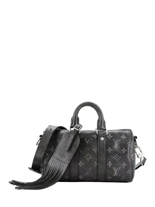LOUIS VUITTON Keepall Bandouliere 25 - Black