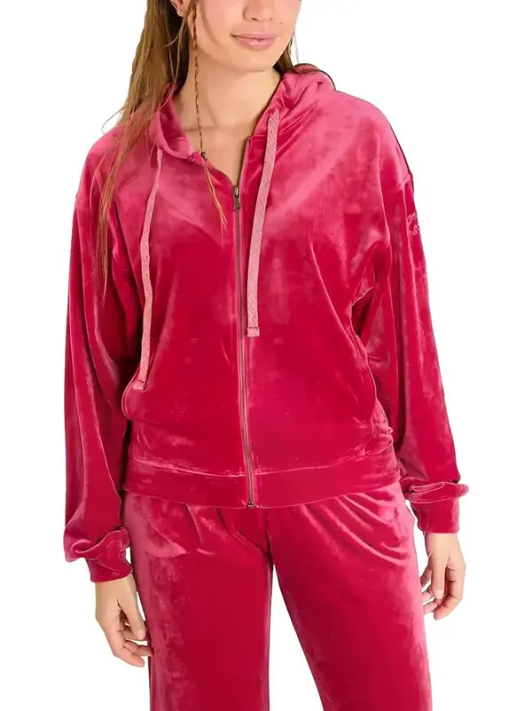 BANANA MOON Hooded Zip-up Sweatshirt - Pink
