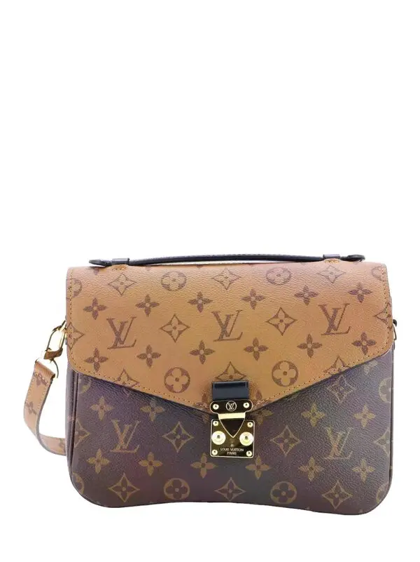 LOUIS VUITTON Pochette Metis Reverse Monogram Canvas Crossbody Bag - Brown