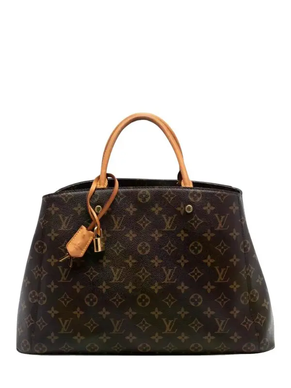 LOUIS VUITTON 2016 Monogram Montaigne Gm Satchel - Brown