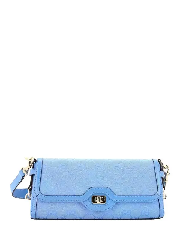 Gucci Luce Canvas Small Shoulder Bag - Blue