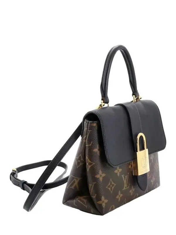LOUIS VUITTON Locky Bb Satchel Handbag Monogram Canvas With Leather - Brown