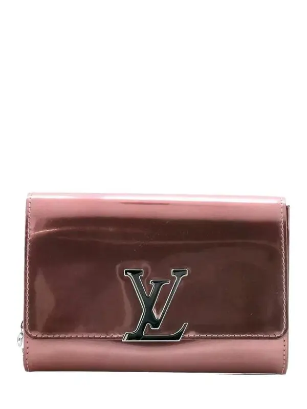 LOUIS VUITTON Chain Louise Patent Gm Clutch Bag - Pink