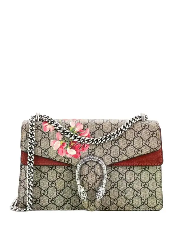 Gucci Dionysus Blooms Print Gg Coated Canvas Small Shoulder Bag - Brown