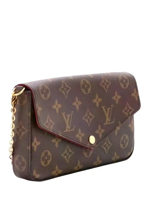 LOUIS VUITTON Felicie Pochette Monogram Canvas - Brown
