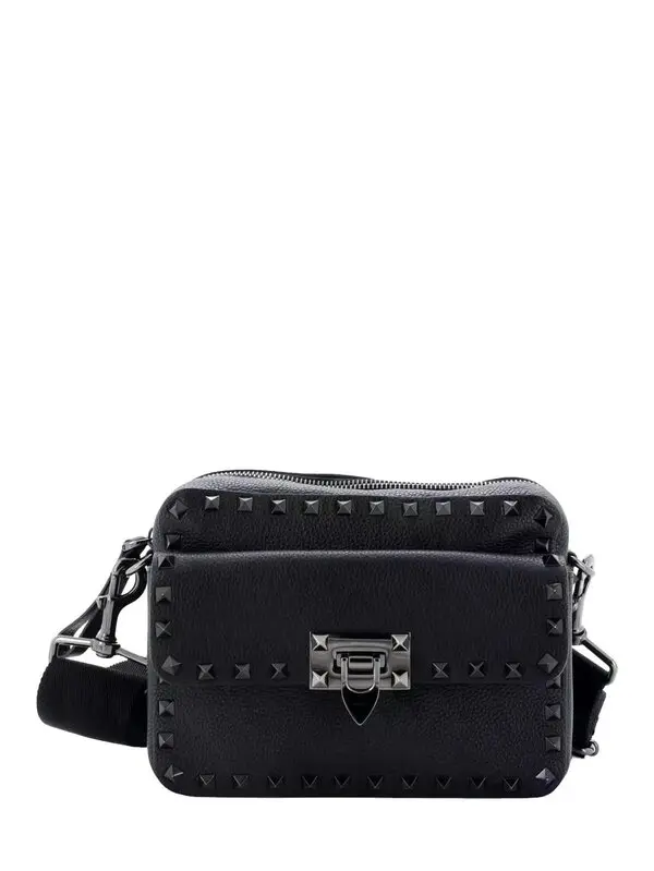 Valentino Garavani Rockstud Flip Lock Pocket Camera Bag - Black