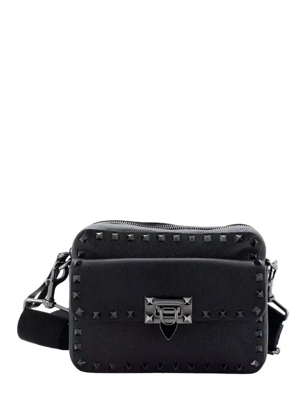 Valentino Garavani Rockstud Flip Lock Pocket Camera Bag - Black