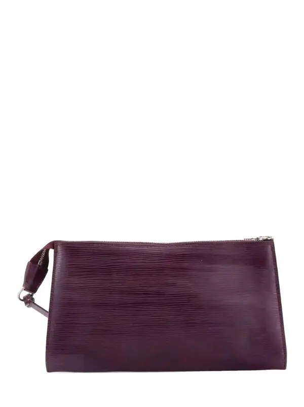 LOUIS VUITTON Pochette Accessoires Epi Leather Clutch Bag - Purple