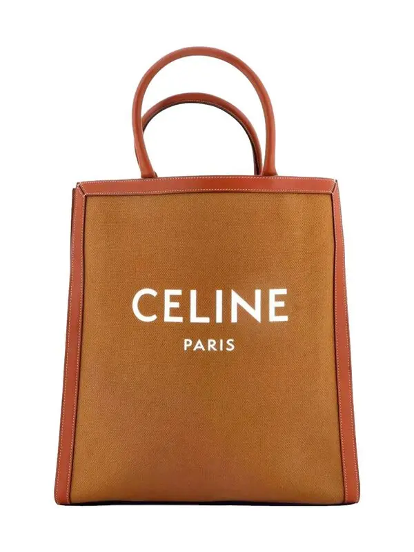 Celine Vertical Cabas Large Tote - Brown