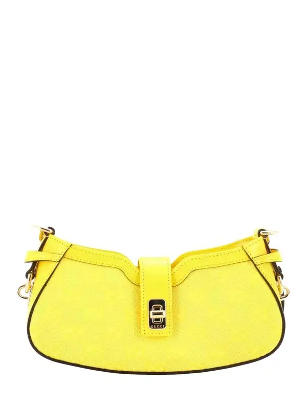Gucci Gg Canvas Mini Shoulder Bag - Yellow