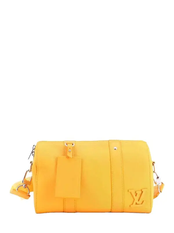 LOUIS VUITTON City Keepall Aerogram Leather Crossbody Bag - Yellow