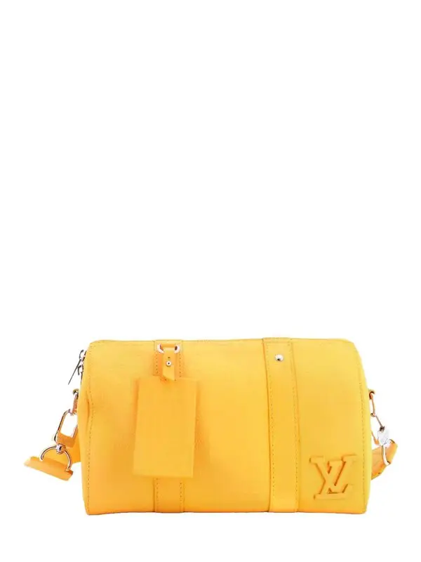 LOUIS VUITTON City Keepall Aerogram Leather Crossbody Bag - Yellow