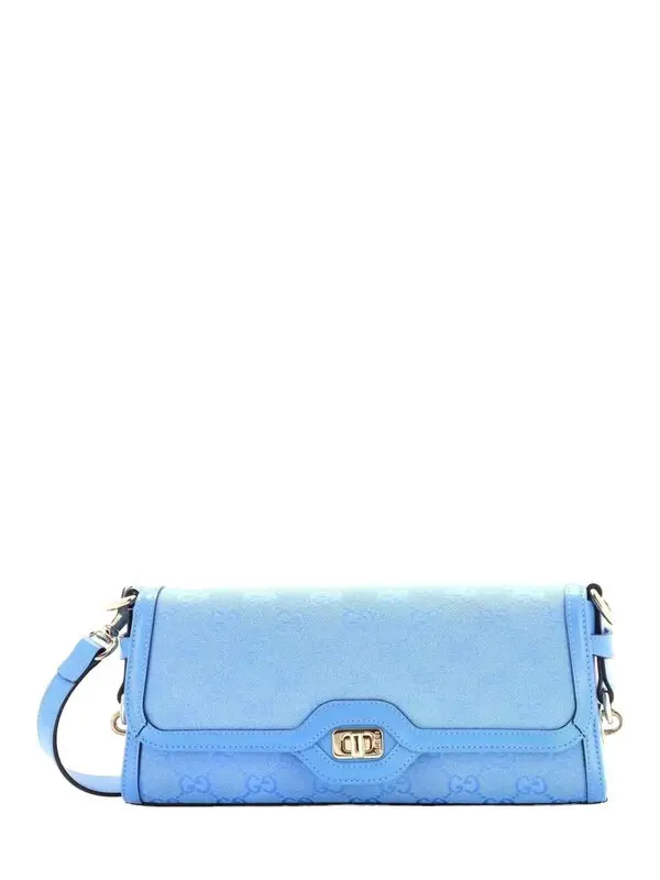 Gucci Luce Canvas Small Shoulder Bag - Blue
