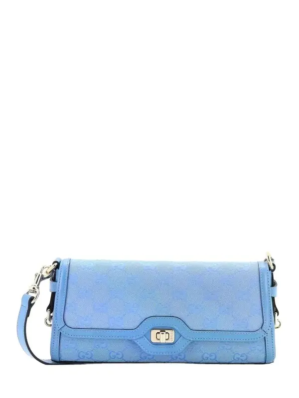 Gucci Luce Canvas Small Shoulder Bag - Blue