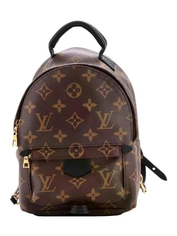 LOUIS VUITTON Palm Springs Monogram Canvas Mini Backpack - Brown