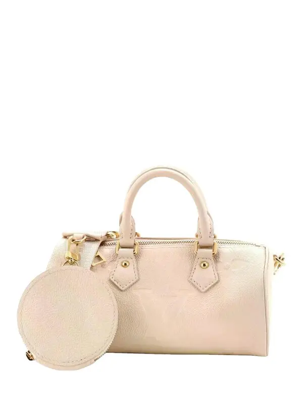 LOUIS VUITTON Papillon Handbag Monogram Empreinte Giant Bb Satchel - Neutrals
