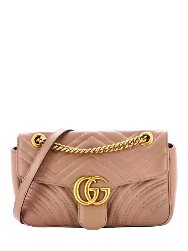 Gucci Gg Marmont Small Flap Bag - Neutrals