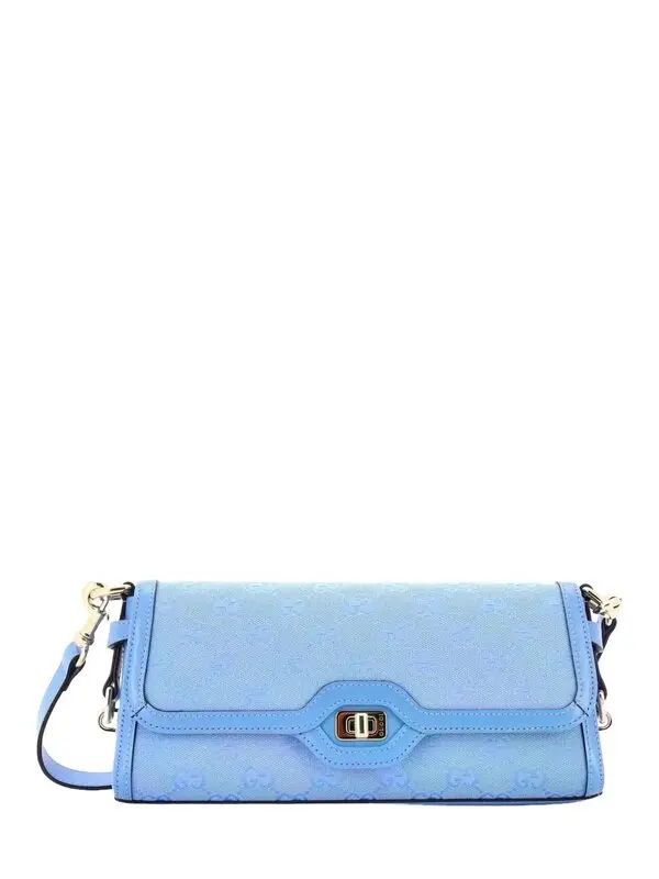 Gucci Luce Canvas Small Shoulder Bag - Blue