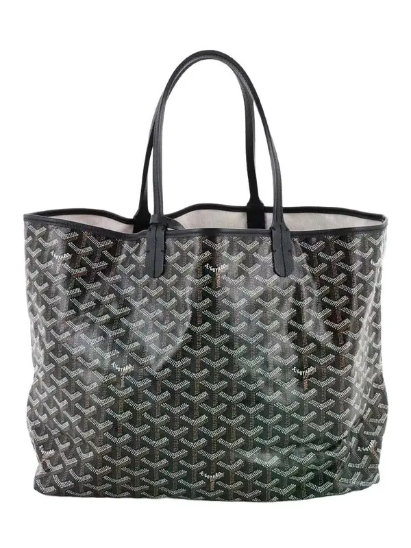 Goyard Saint Louis Coated Canvas Pm Tote Bag - Black