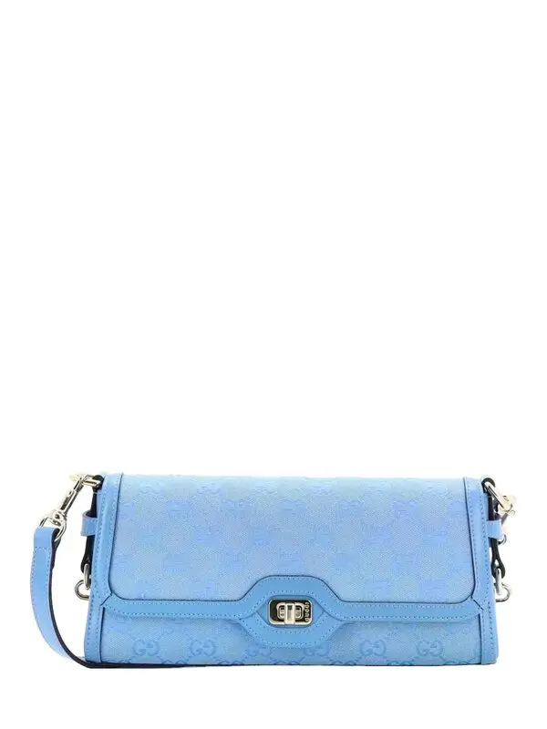 Gucci Luce Canvas Small Shoulder Bag - Blue