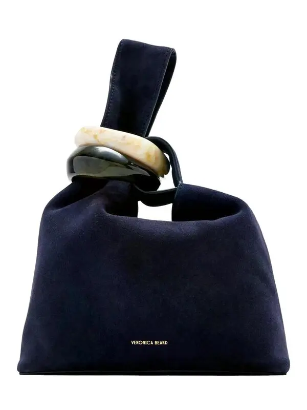 Veronica Beard Ring Handle Satchel - Blue