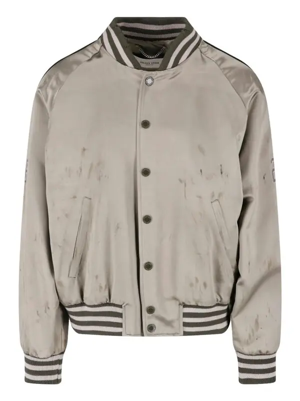 GOLDEN GOOSE Button Bomber Jacket - Green