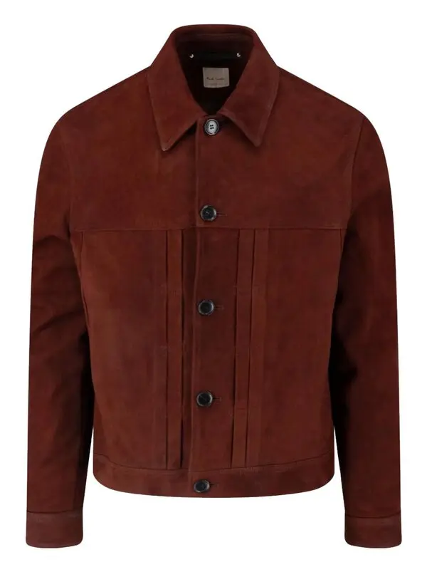Paul Smith Lamb Suede Jacket - Brown