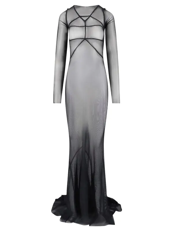 Rick Owens Temple" Maxi Dress - Black